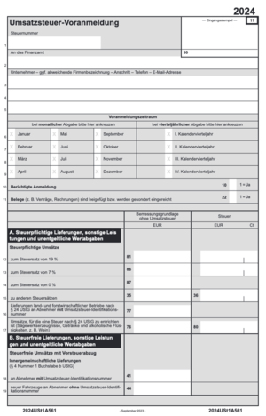 Advance VAT declaration (UstVA) with Oracle E-Business Suite